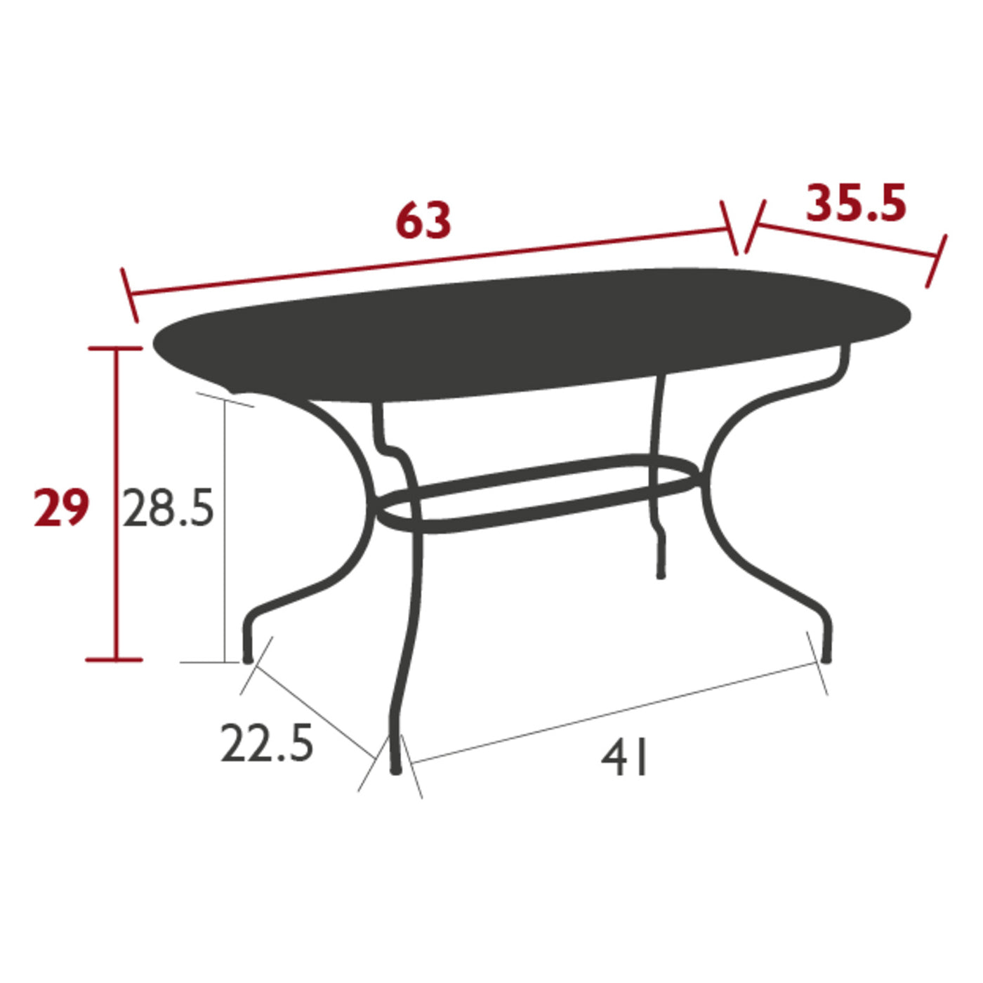 Fermob Opera Plus Oval Dining Table - 2Modern