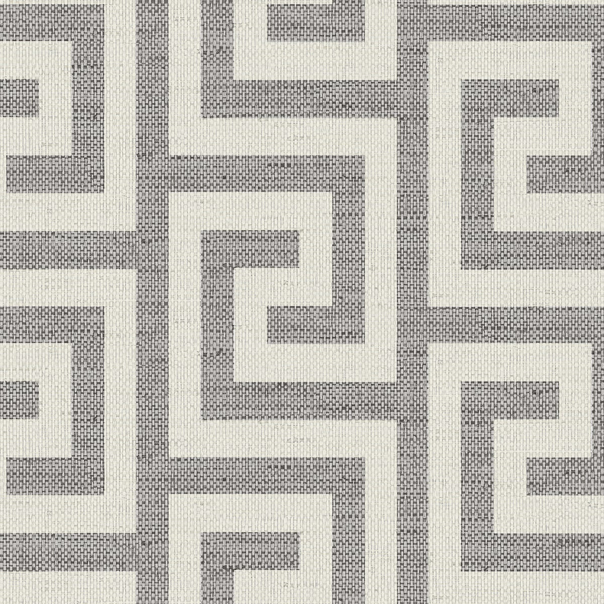 Seabrook Designs Coastal Haven Luna Retreat Greek Key Wallpaper Sample Swatch - 2Modern