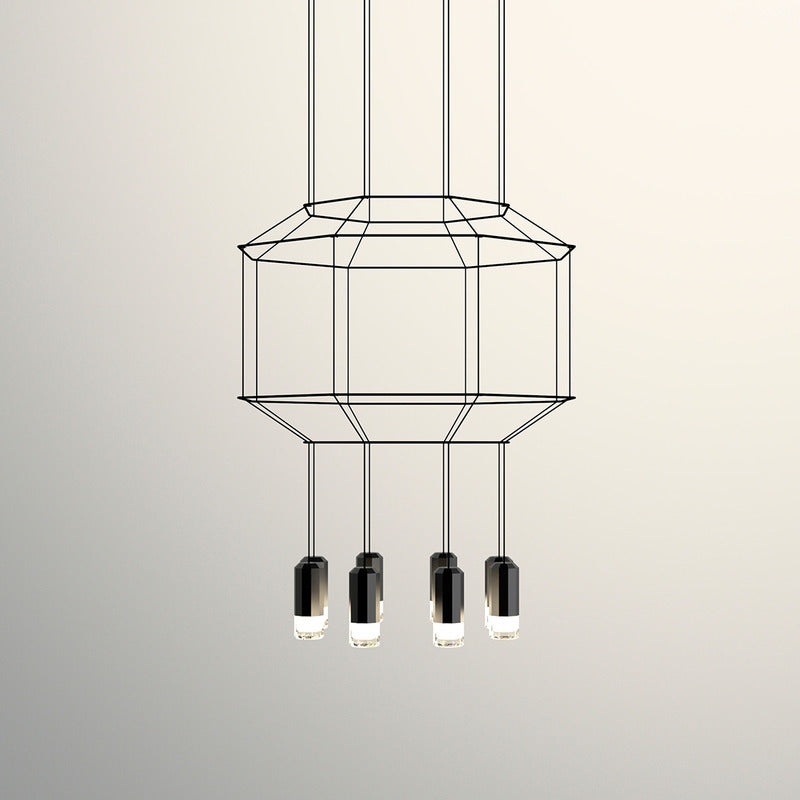 VIBIA Wireflow 3D Octagonal Pendant Light - 2Modern