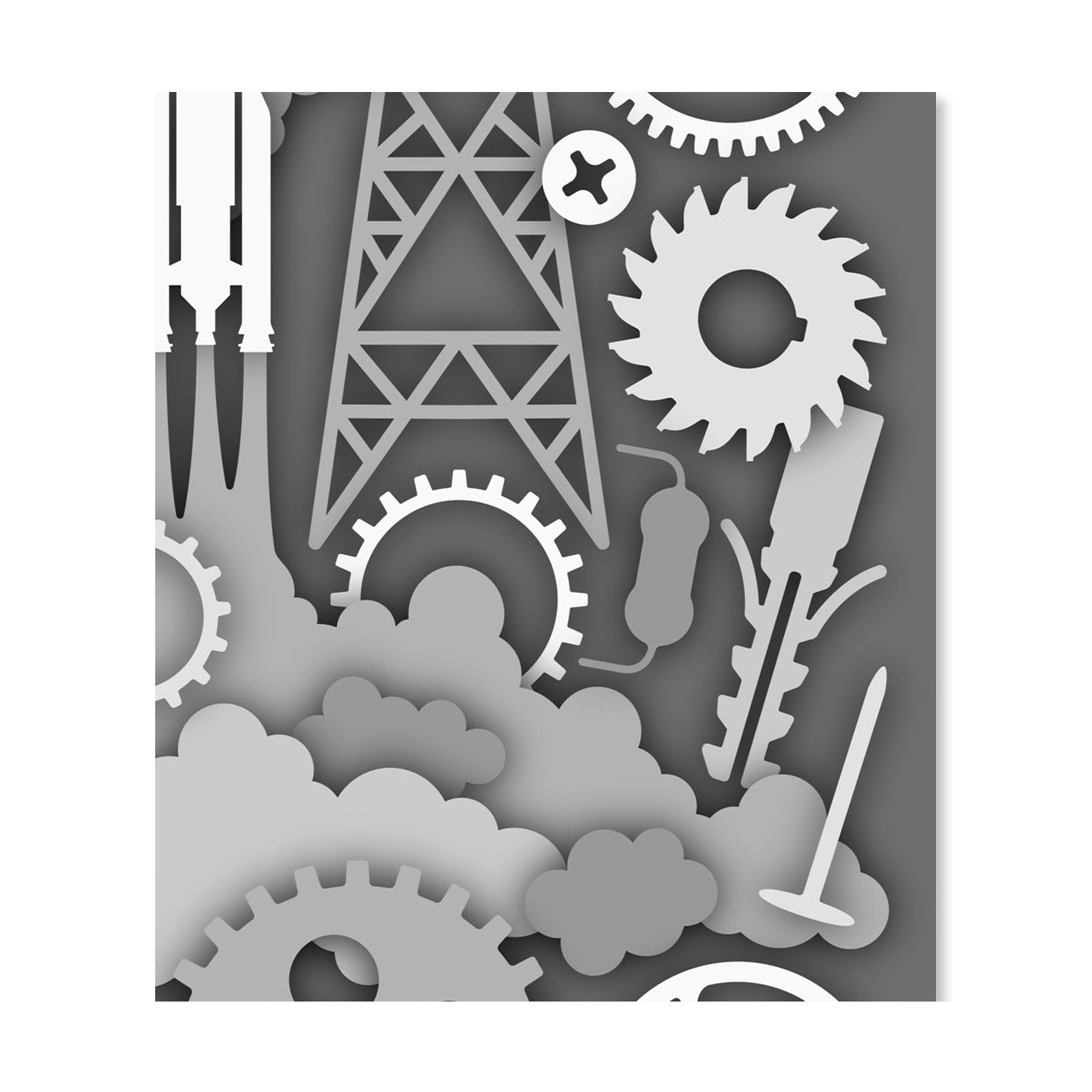 NLXL Archives Industry Wallpaper Sample Swatch - 2Modern