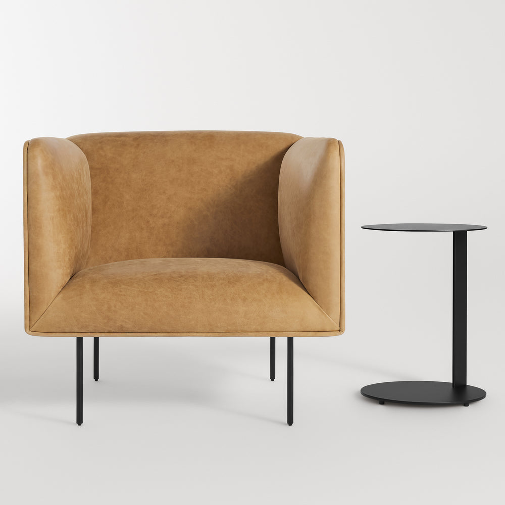 Blu Dot Dandy Leather Lounge Chair - 2Modern