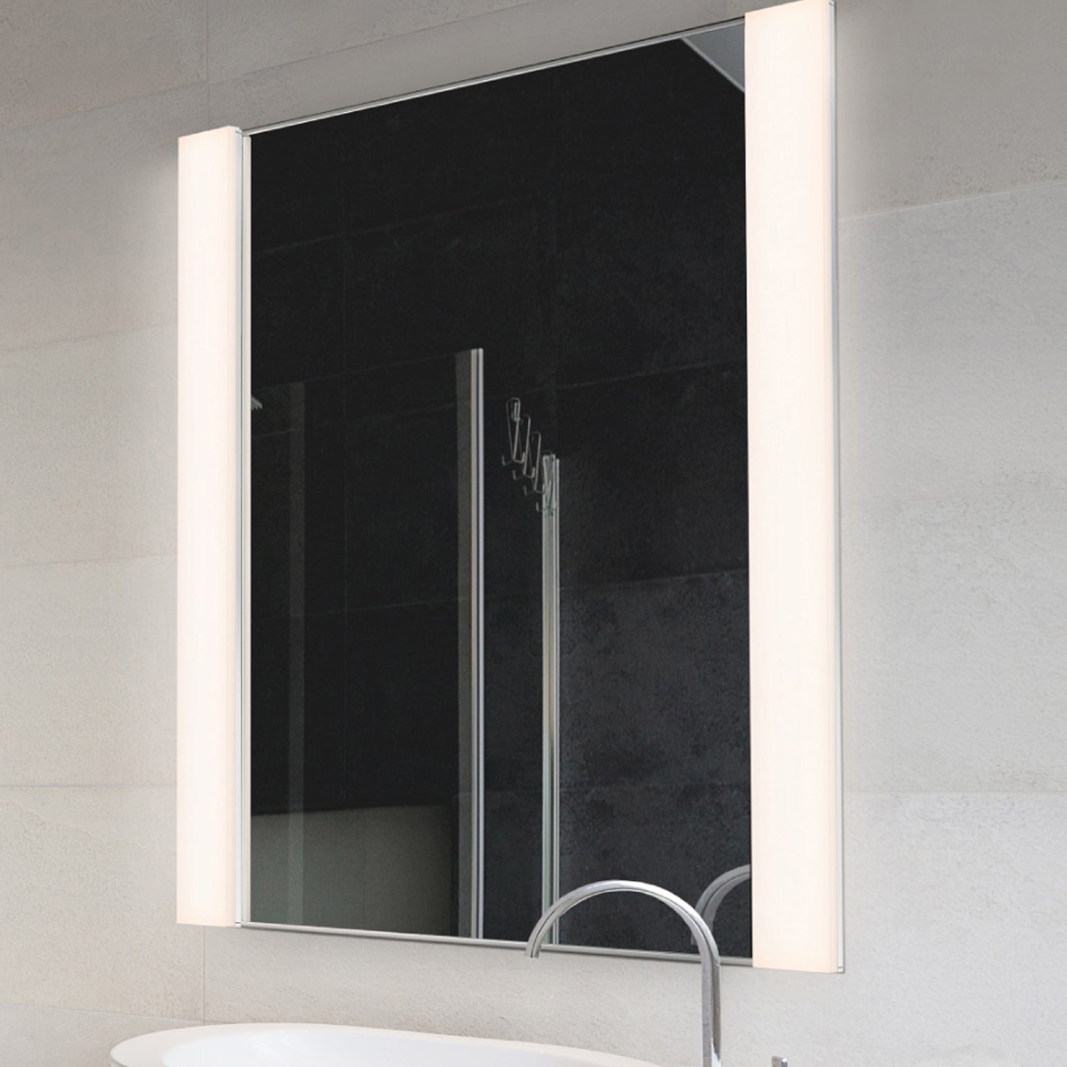 Sonneman Vanity LED Vertical Mirror with Light - 2Modern