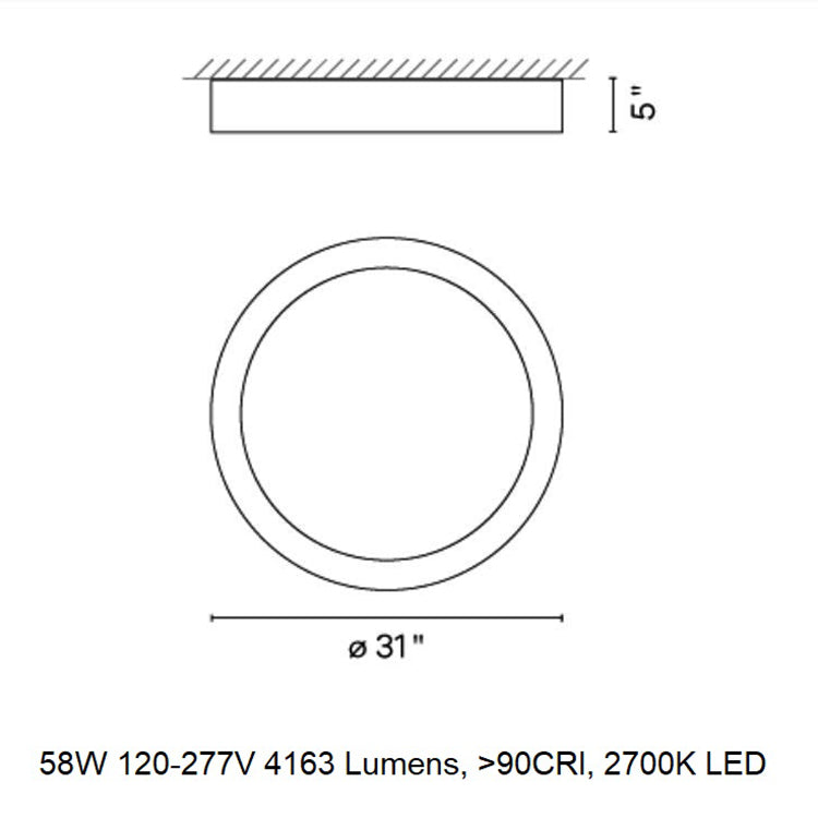VIBIA Duo Flush Mount - 2Modern