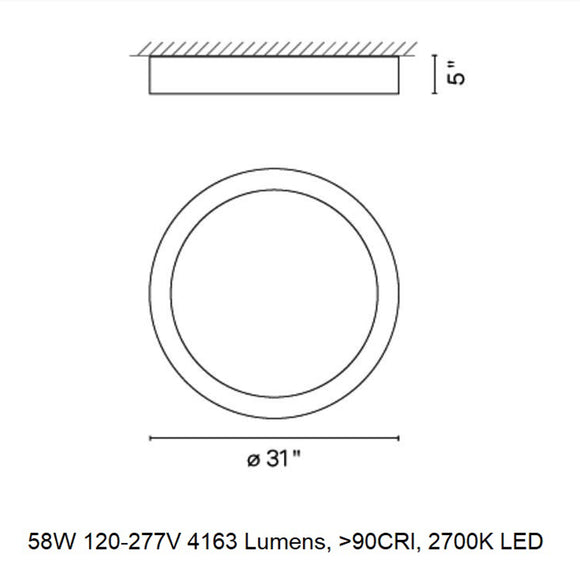 VIBIA Duo Flush Mount - 2Modern
