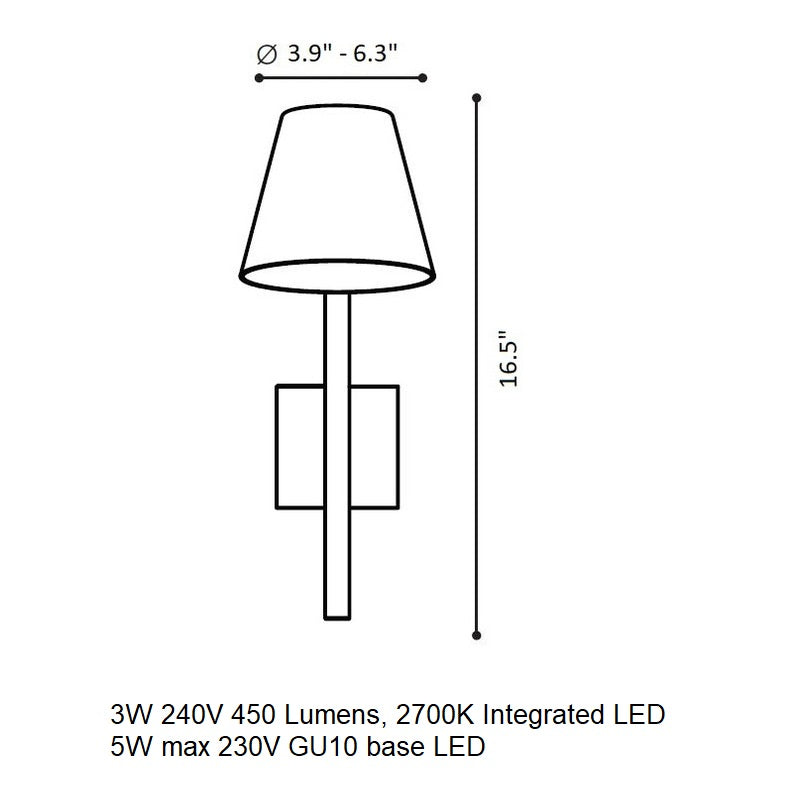 Royal Botania Parker Outdoor LED Wall Light - 2Modern