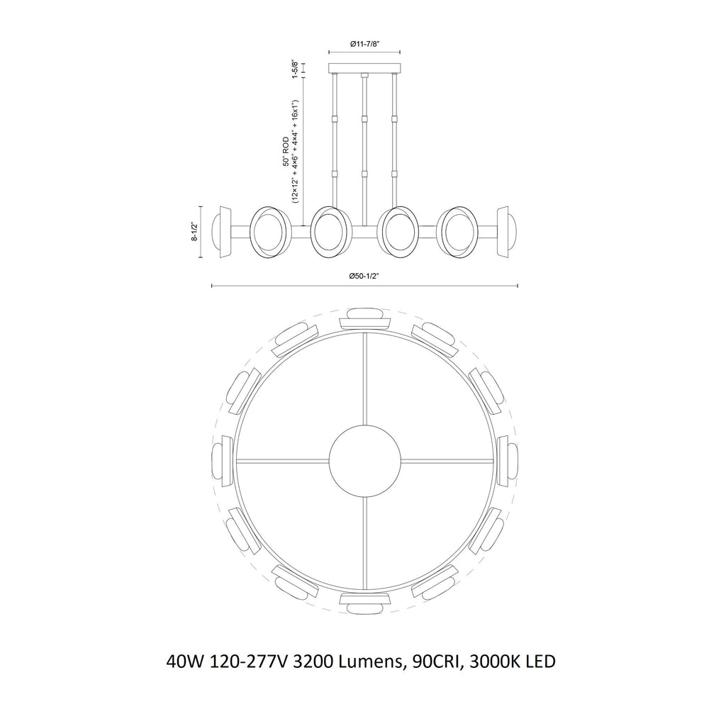 Alora Lighting Alonso LED Chandelier - 2Modern