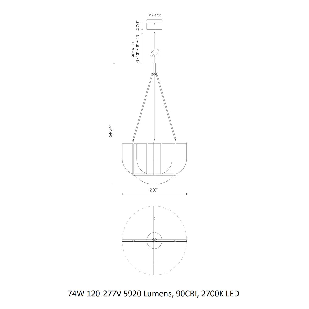 Alora Lighting Anders LED Chandelier - 2Modern