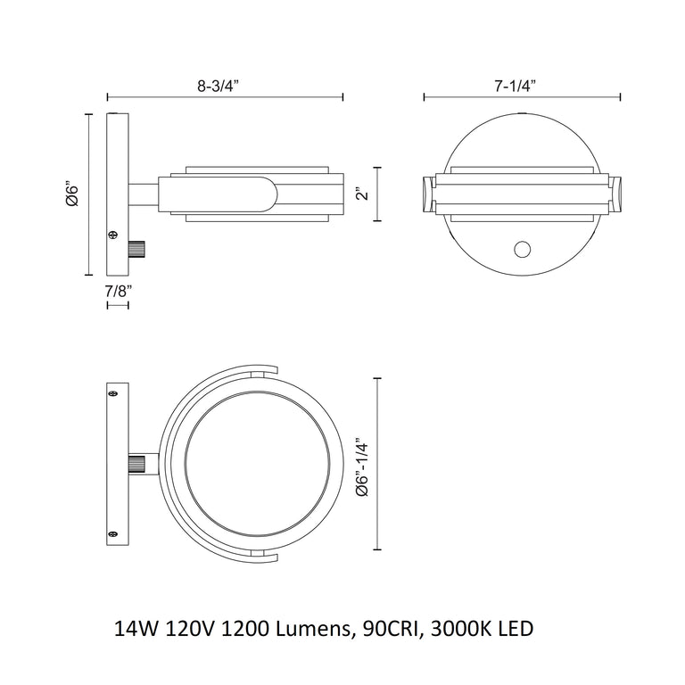 Alora Lighting Blanco LED Wall Sconce - 2Modern