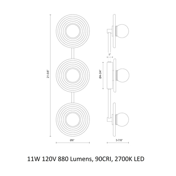 Alora Lighting Dahlia LED Bathroom Vanity Light - 2Modern