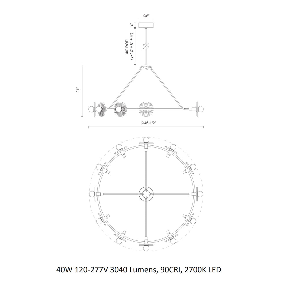 Alora Lighting Dahlia LED Chandelier - 2Modern