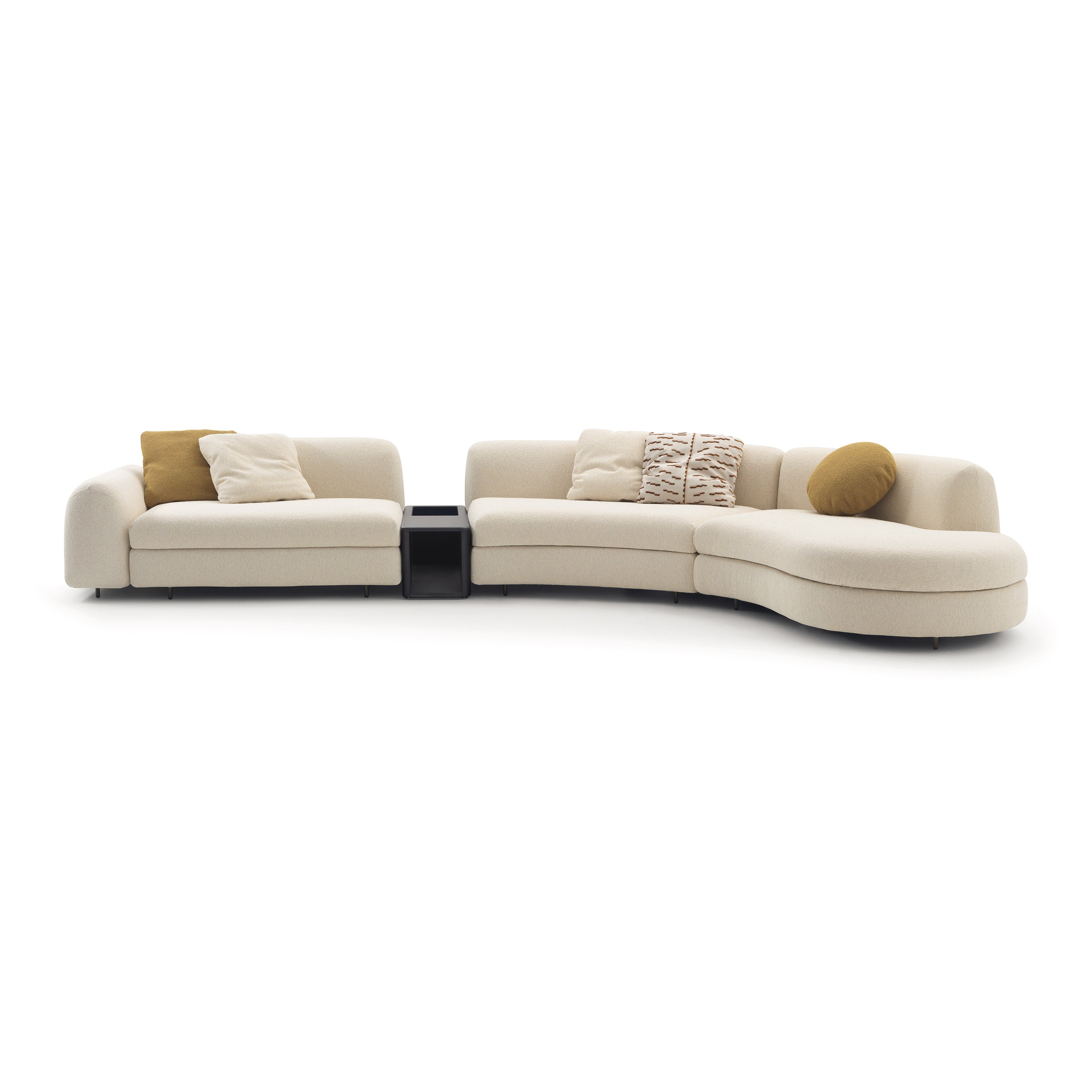 Arflex Edo E24 Isle Curved Sofa with Open Storage Module - 2Modern