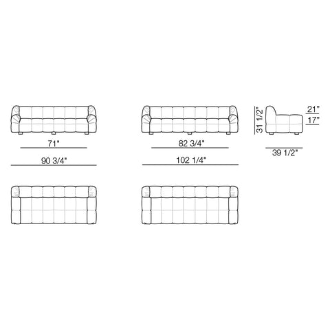 Arflex Strips 77 Sofa - 2Modern