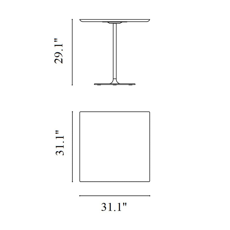 Arper Dizzie Square Coffee Table - 2Modern