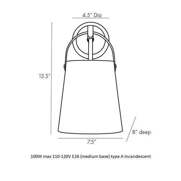 Arteriors Ian Wall Sconce - 2Modern
