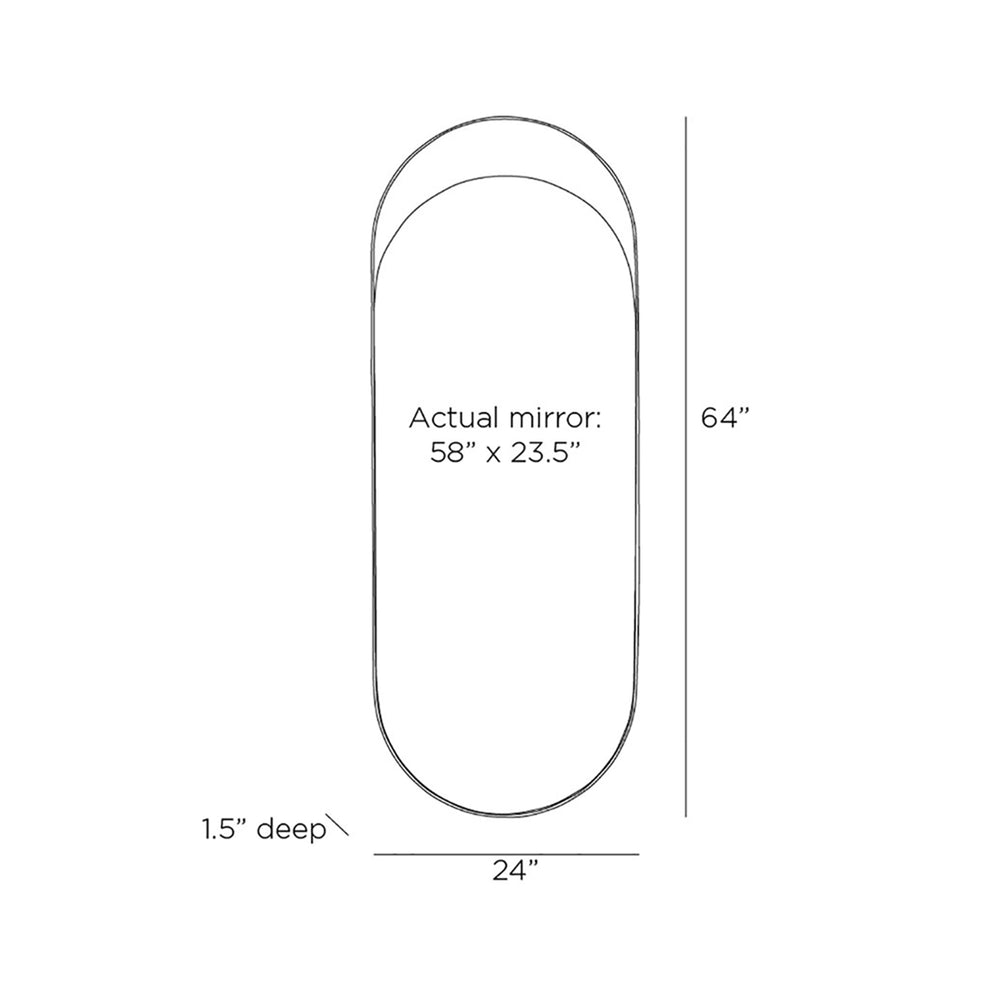 Arteriors Inset Long Mirror - 2Modern
