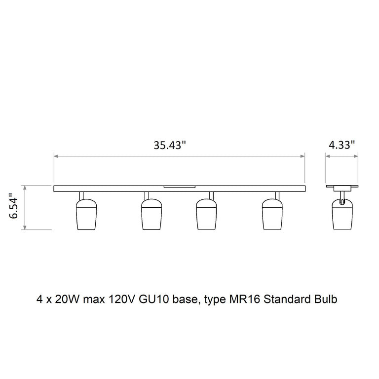 Astro Lighting Koto Multi Linear Spot Light - 2Modern