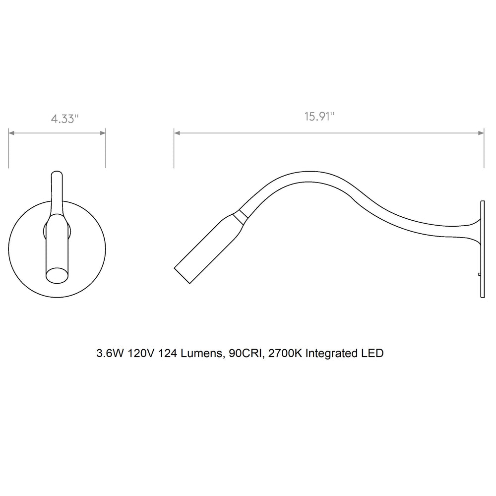 Astro Lighting Lucca Recessed Reading LED Wall Sconce - 2Modern