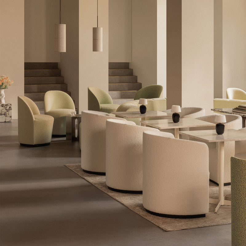 Audo Copenhagen Tearoom Side Chair with Return Swivel Base by Menu ...
