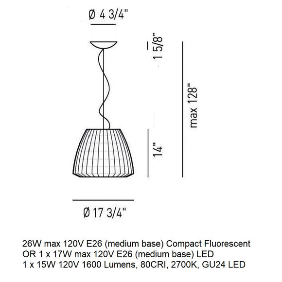 Axo Light Bell Pendant Light - 2Modern
