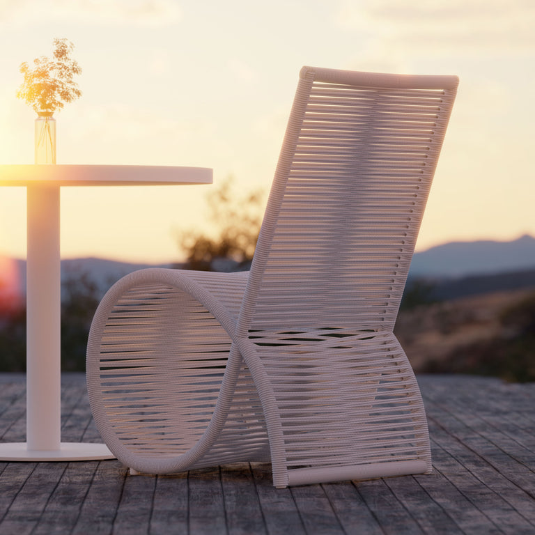 Azzurro Living Wave Outdoor Dining Chair (Set of 2) - 2Modern