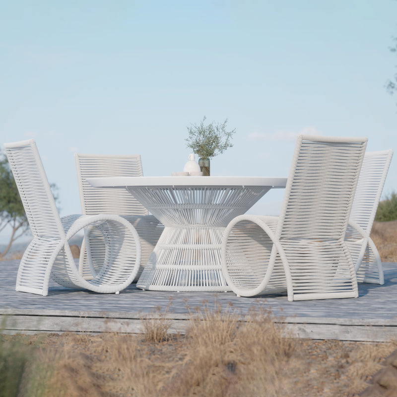 Azzurro Living Wave Outdoor Dining Chair (Set of 2) - 2Modern