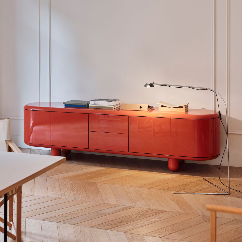 BD Barcelona Explorer Low Media Cabinet - 4 Doors with 2 Drawers - 2Modern