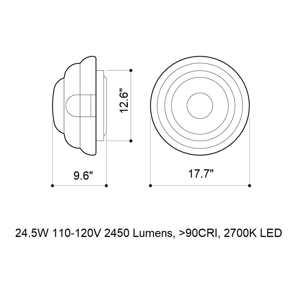 BOMMA Blimp LED Wall/Ceiling Light - 2Modern