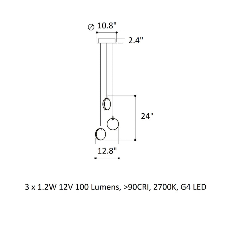 BOMMA Lens Round LED Chandelier - 2Modern