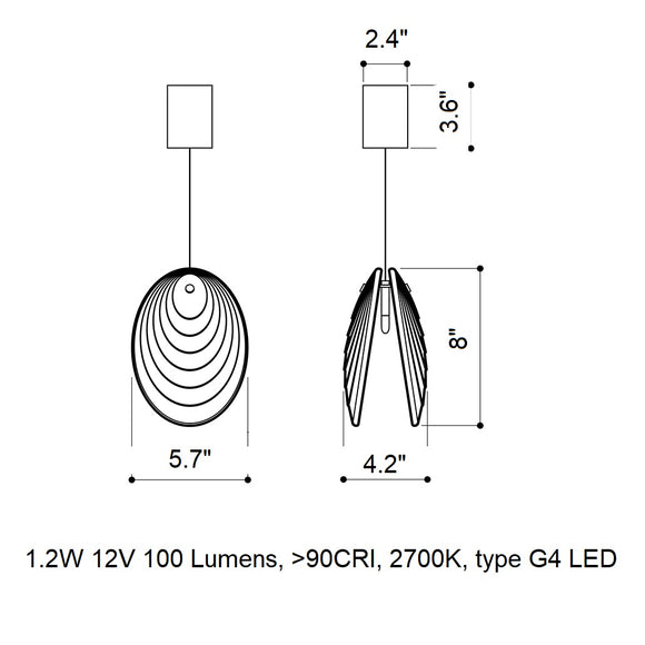 BOMMA Mussels LED Pendant Light - 2Modern