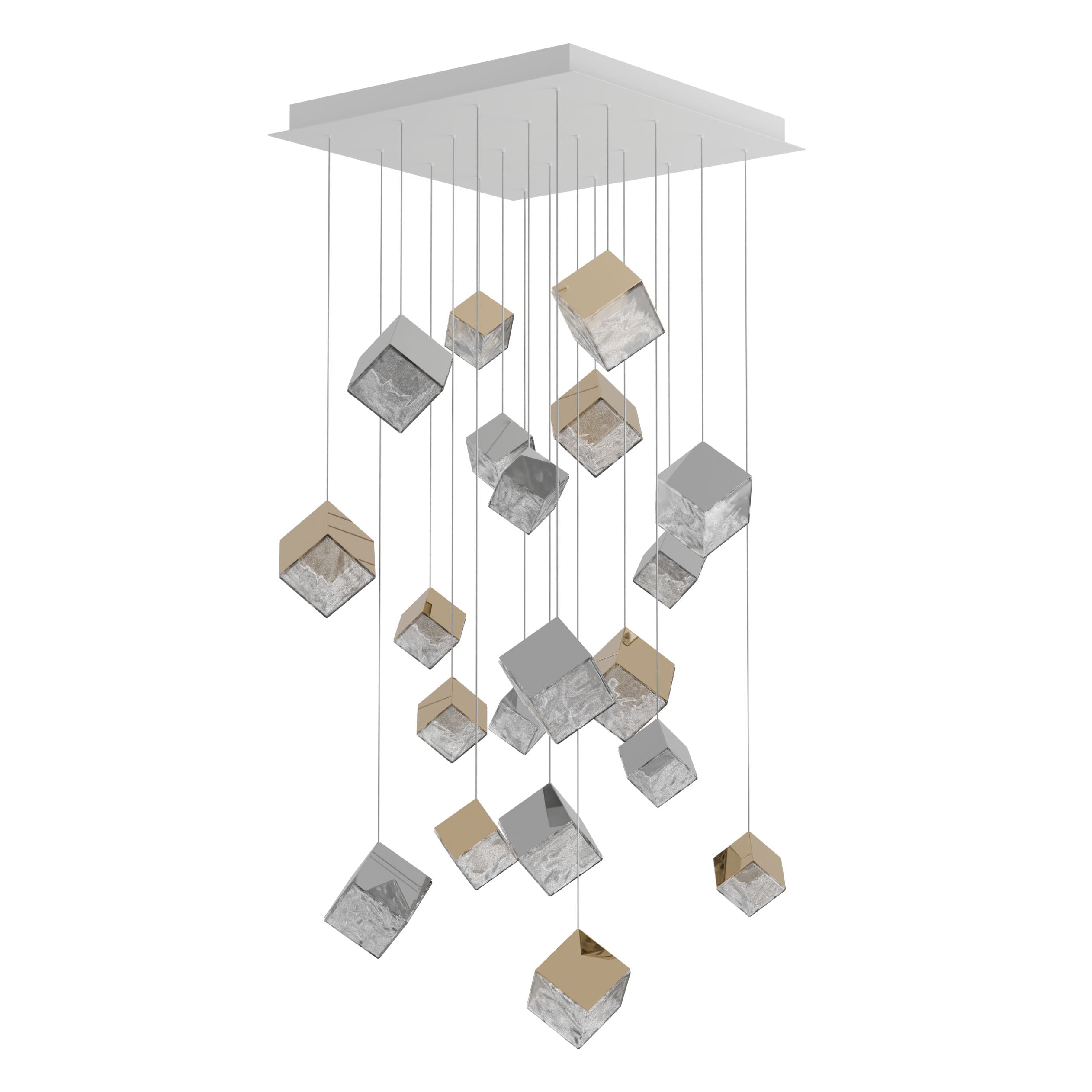 BOMMA Pyrite Square LED Chandelier - 2Modern