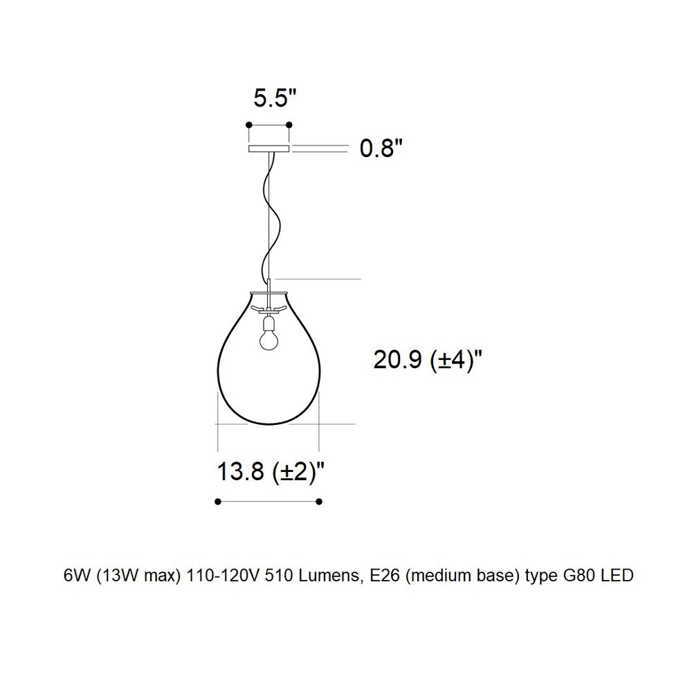 BOMMA Tim LED Pendant Light - 2Modern