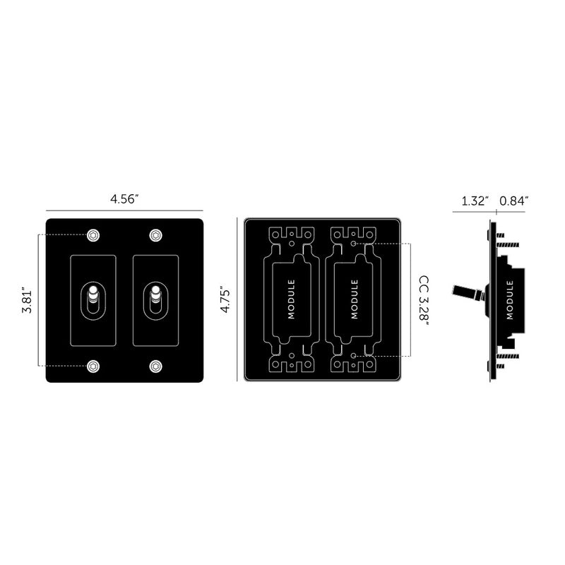 Buster + Punch Linear Toggle Switch - 2Modern