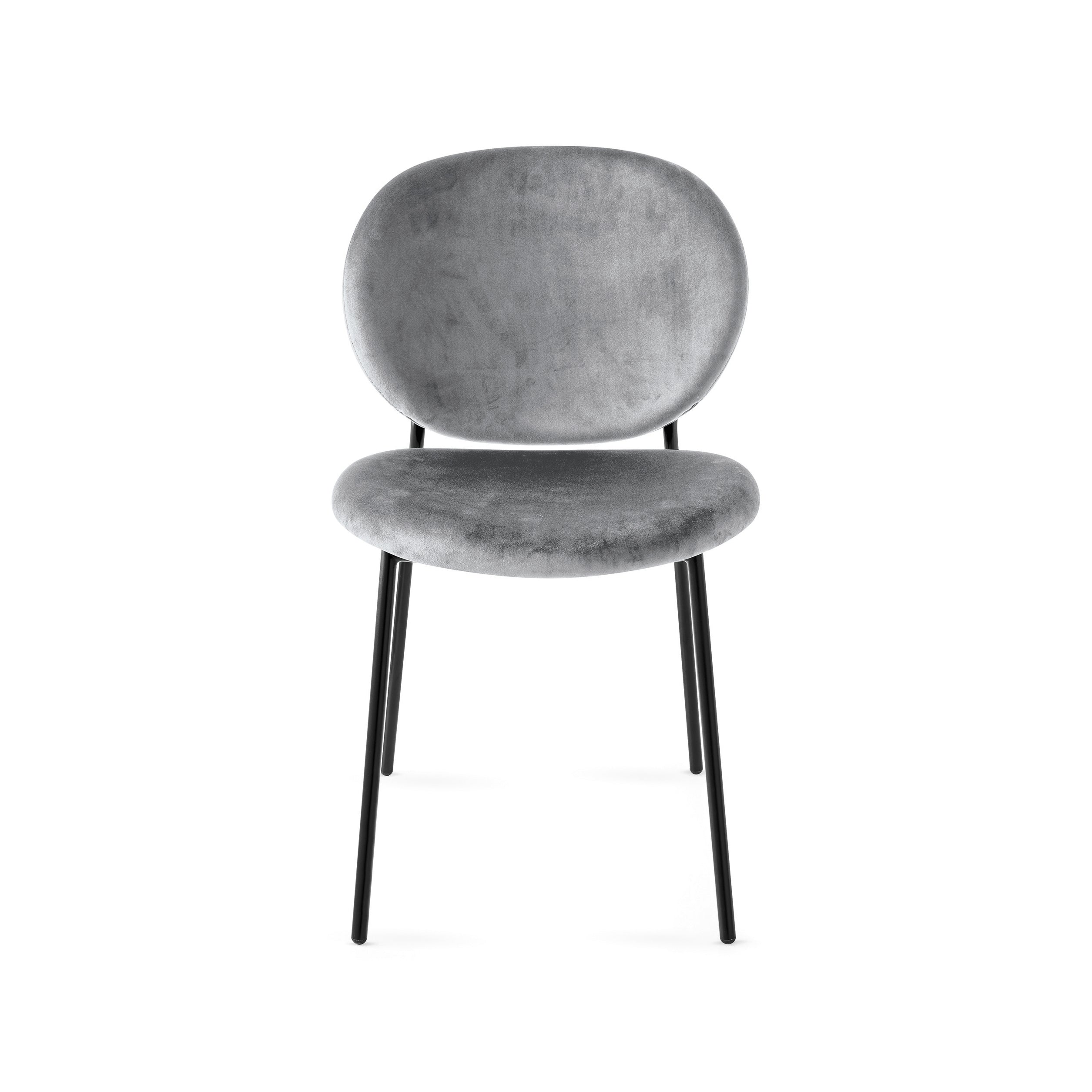 Calligaris Inès Upholstered Dining Chair with Metal Base - 2Modern