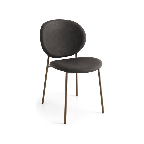Calligaris Inès Upholstered Dining Chair with Metal Base - 2Modern