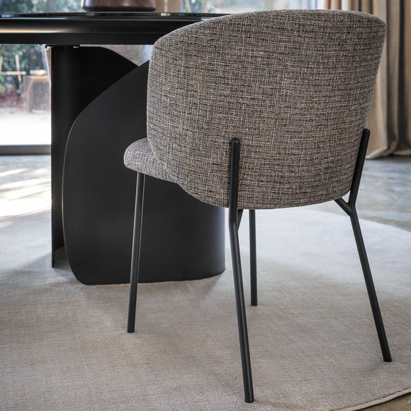 Calligaris Sweel Upholstered Dining Chair with Metal Base - 2Modern