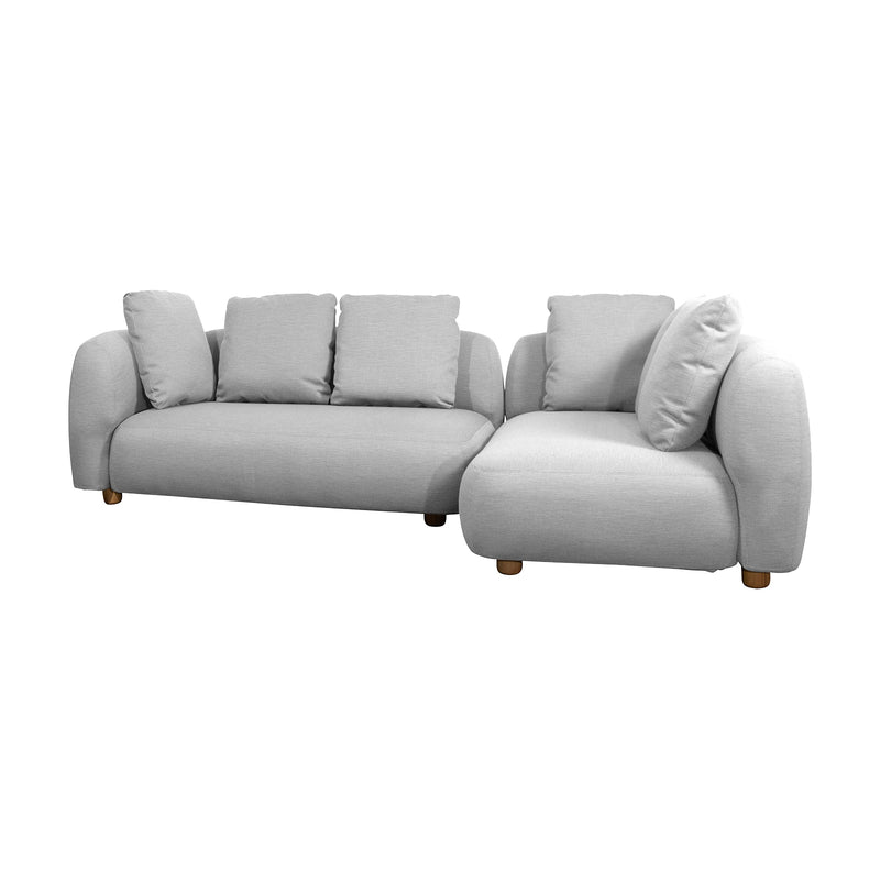 light grey right corner sofa