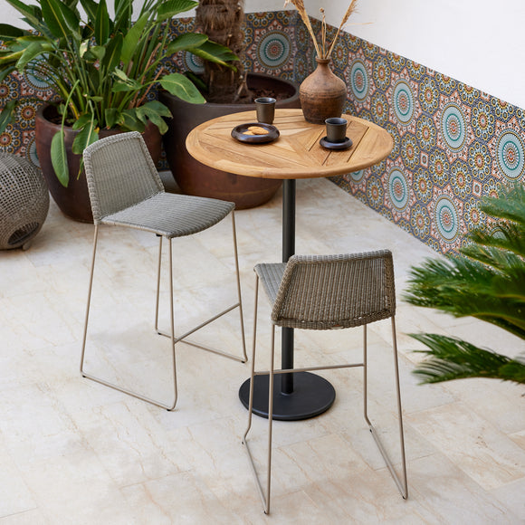 Cane-line Breeze Outdoor Stackable Bar Chair - 2Modern