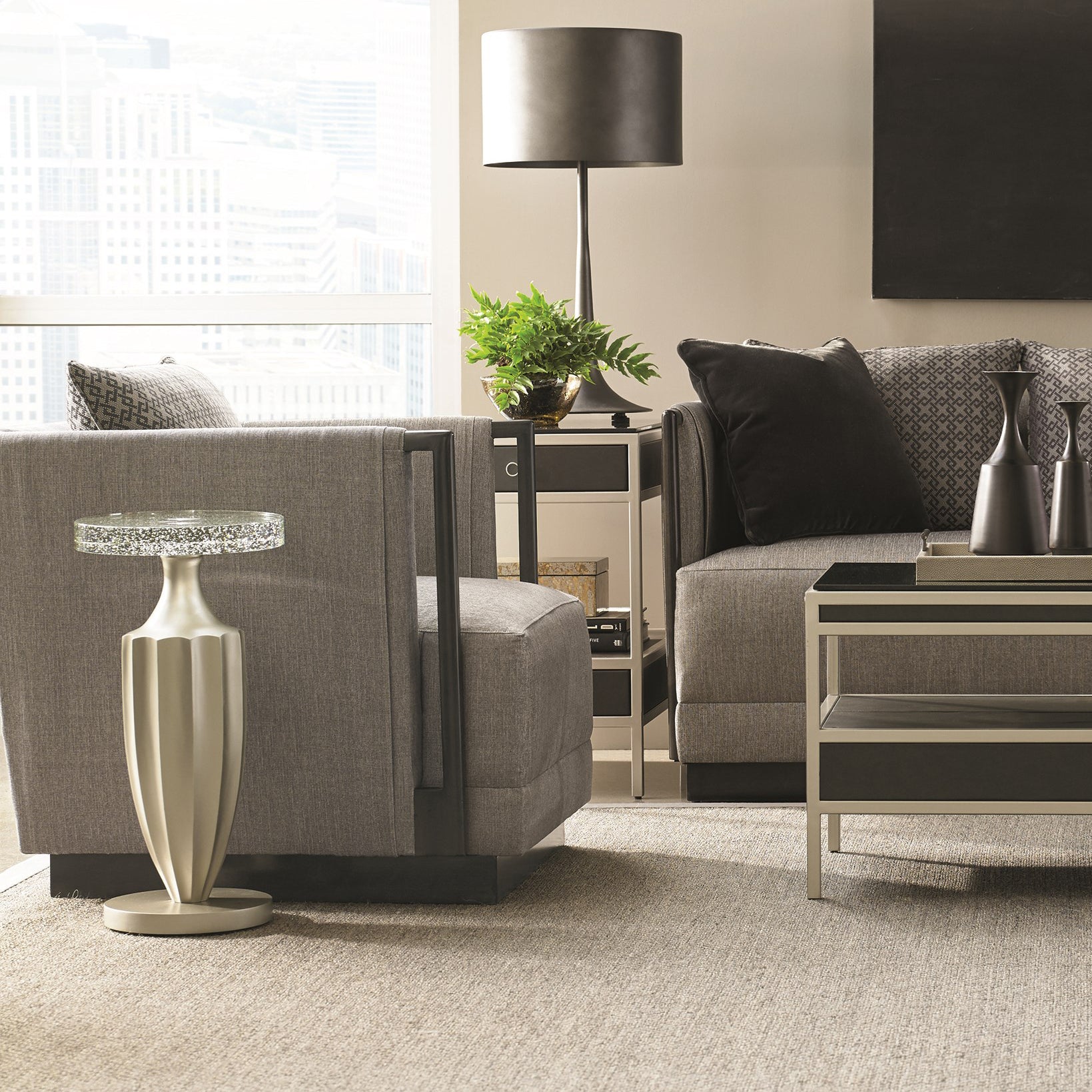 Caracole Just A Little Jazz End Table - 2Modern