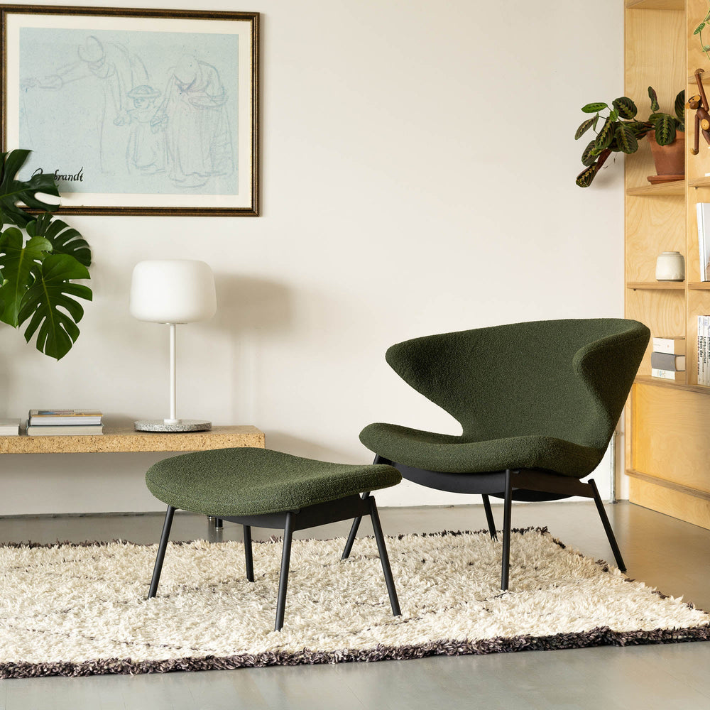 Case Furniture Ella Lounge Chair with Tubular Legs - 2Modern
