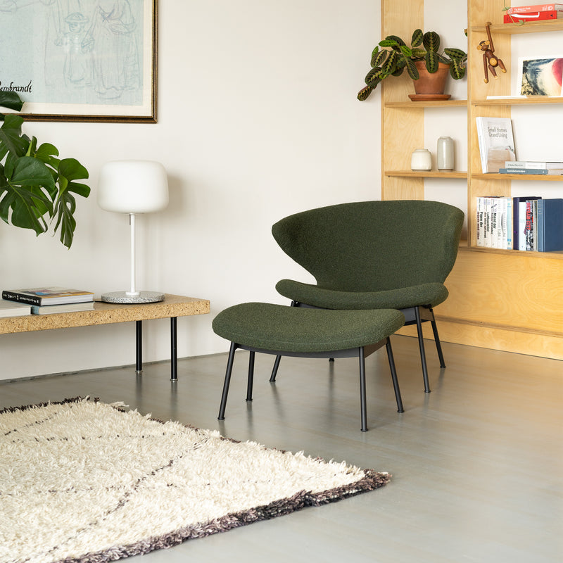 Case Furniture Ella Lounge Chair with Tubular Legs - 2Modern