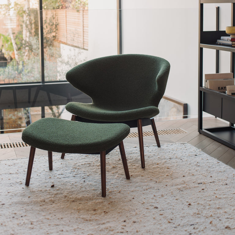 Case Furniture Ella Lounge Chair with Wood Legs - 2Modern