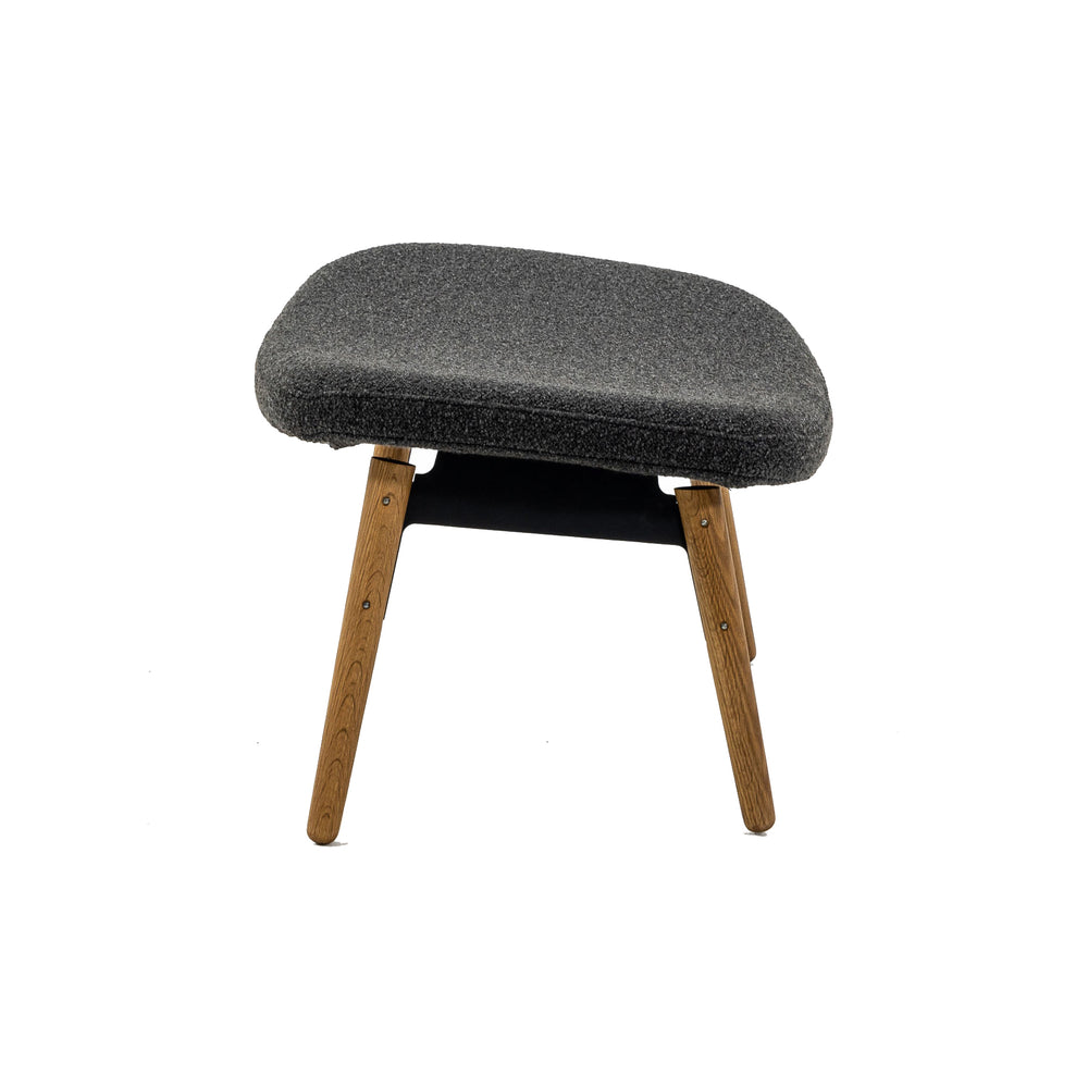 Case Furniture Ella Ottoman with Wood Legs - 2Modern