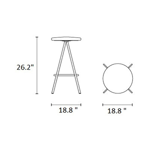 Case Furniture Quad-Space Stool - 2Modern