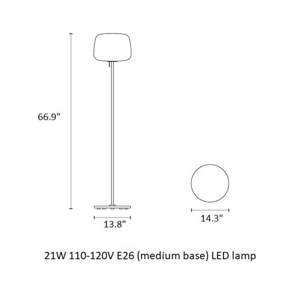 Case Furniture Soft Floor Lamp - 2Modern