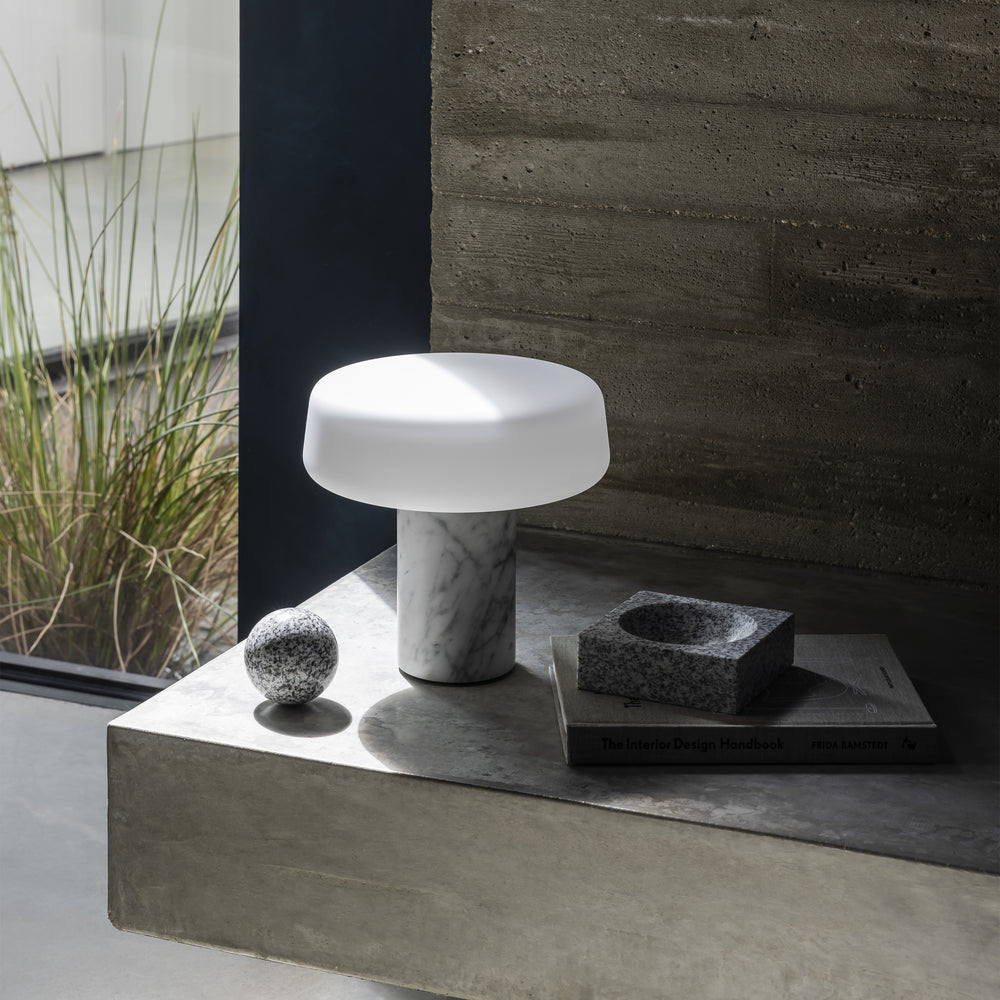 Case Furniture Solid Marble Rechargeable Table Lamp - 2Modern