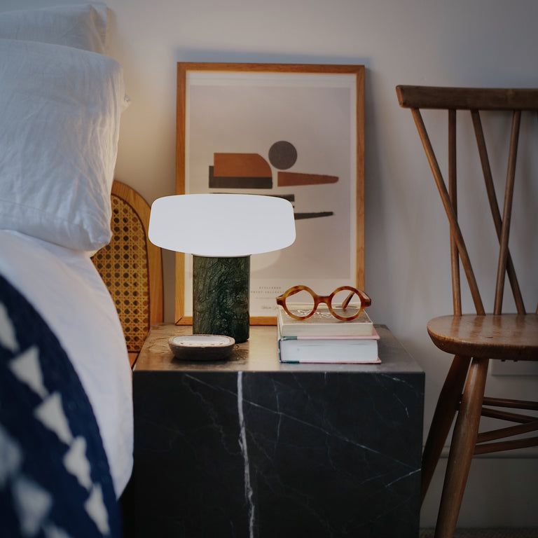 Case Furniture Solid Marble Rechargeable Table Lamp - 2Modern