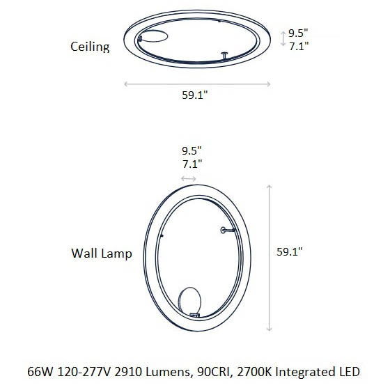 Bover Roda LED Wall/Ceiling Light - 2Modern