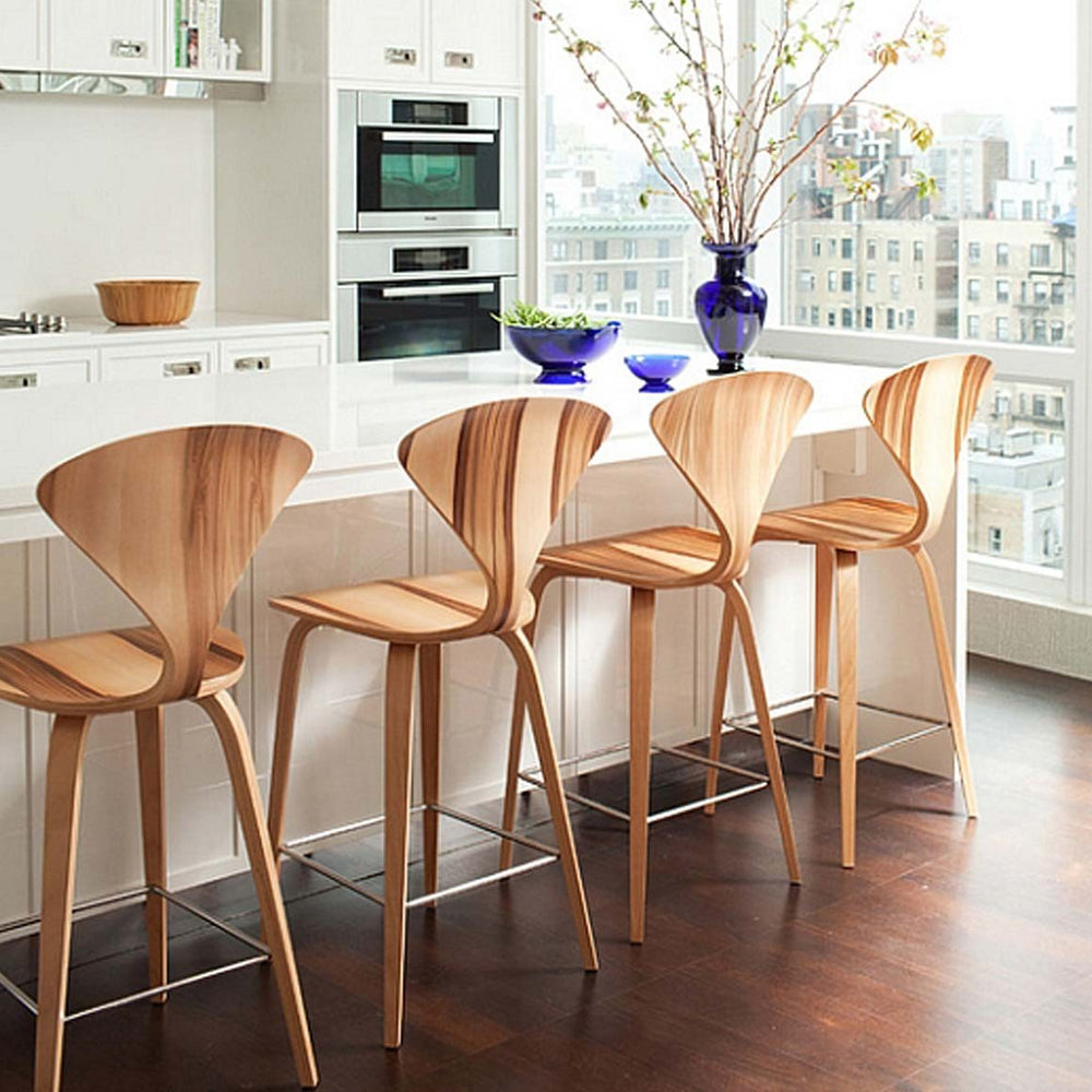 Cherner Stool with Wood Base - 2Modern