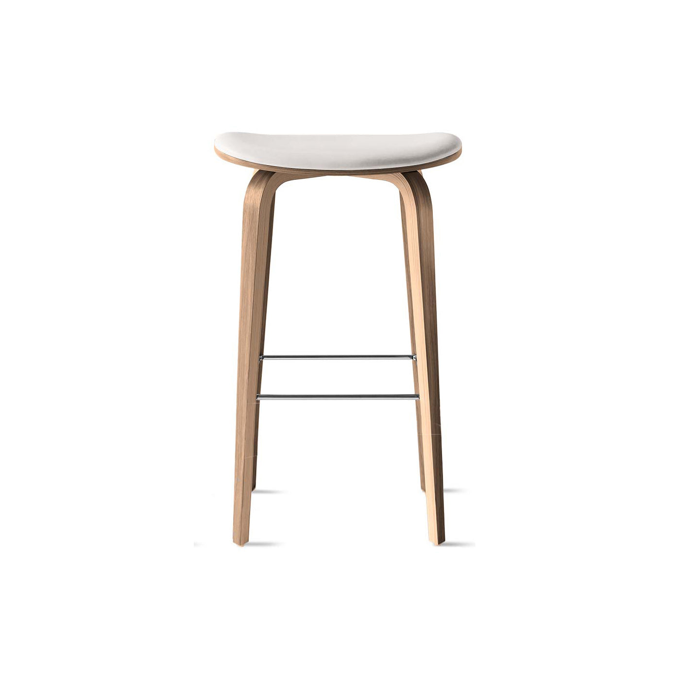 Cherner Under Counter Upholstered Wood Stool - 2Modern