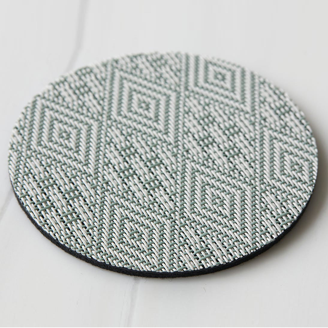 Chilewich Martha Stewart Boxwood Round Coaster (Set of 4) - 2Modern